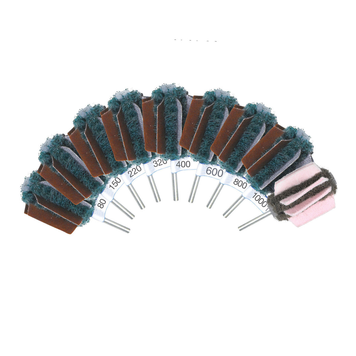 Mini Mounted Abrasive Buff 9-Piece All Grit Set – Gesswein Canada