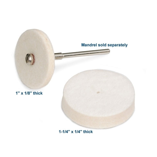 Soft Felt Wheels - For High Finish (Pkg. of 12) – Gesswein Canada